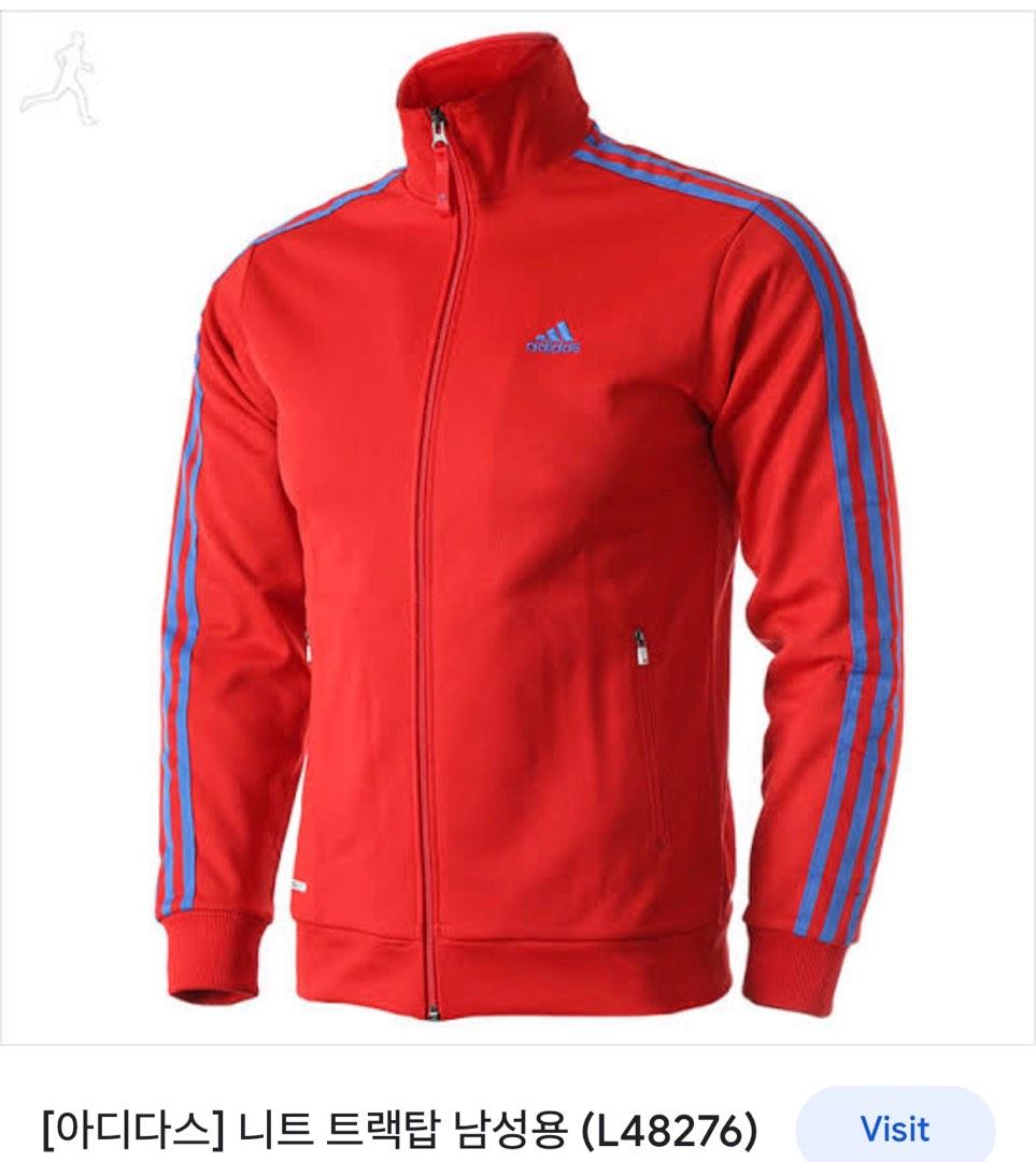 Adidas red track jacket, Men's Fashion, Coats, Jackets and Outerwear on ...