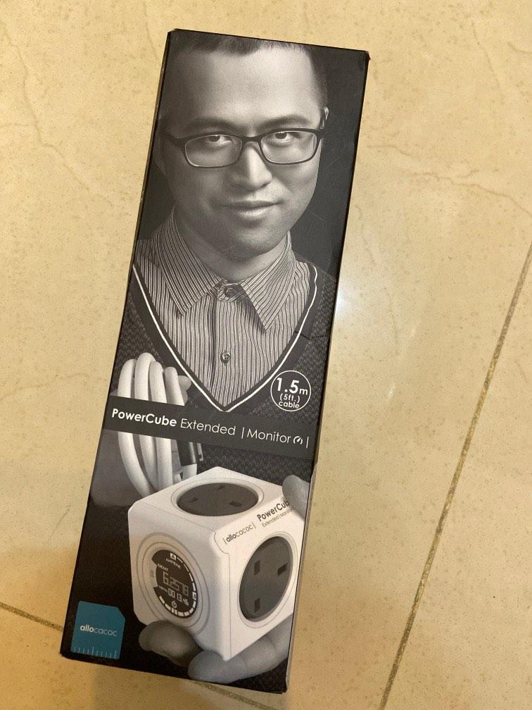 allocacoc - PowerCube Extended｜Monitor 三腳英規插座+電流及電費顯示 (1.5m電線), 家庭電器, 轉 ...