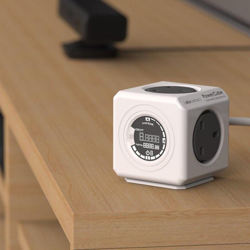 allocacoc - PowerCube Extended｜Monitor 三腳英規插座+電流及電費顯示 (1.5m電線), 家庭電器, 轉 ...