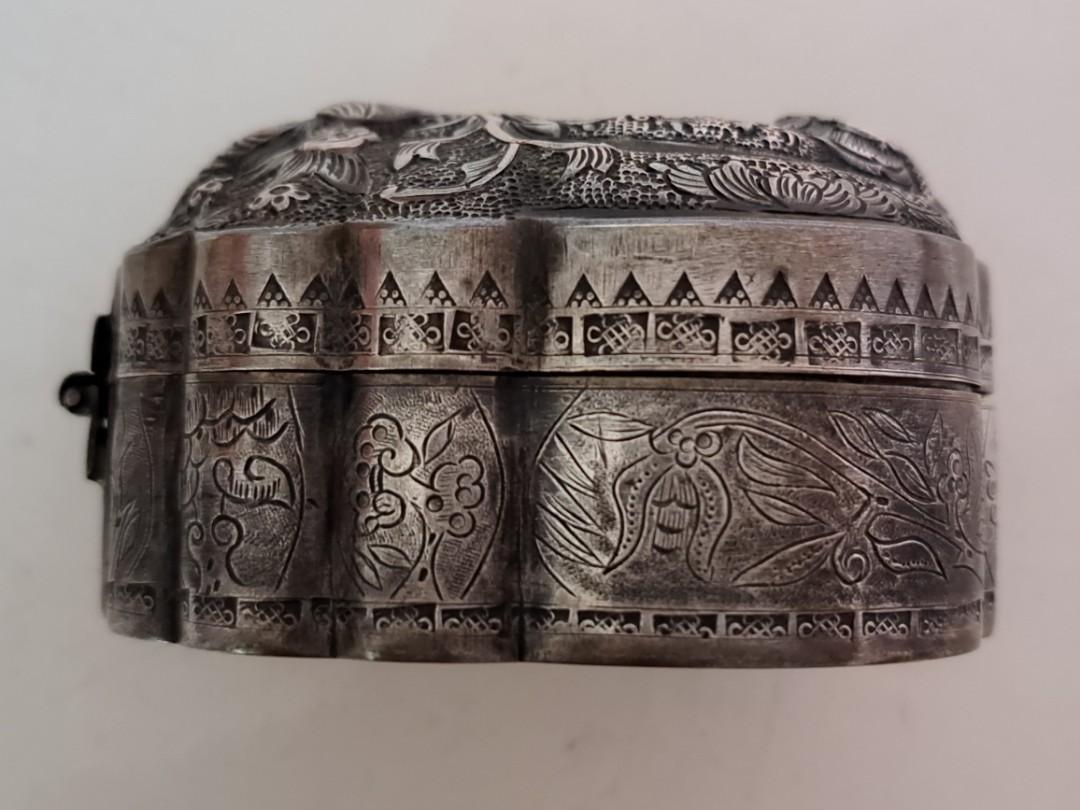 Antique Chinese Peranakan Silver Sireh Box, Hobbies & Toys, Memorabilia ...