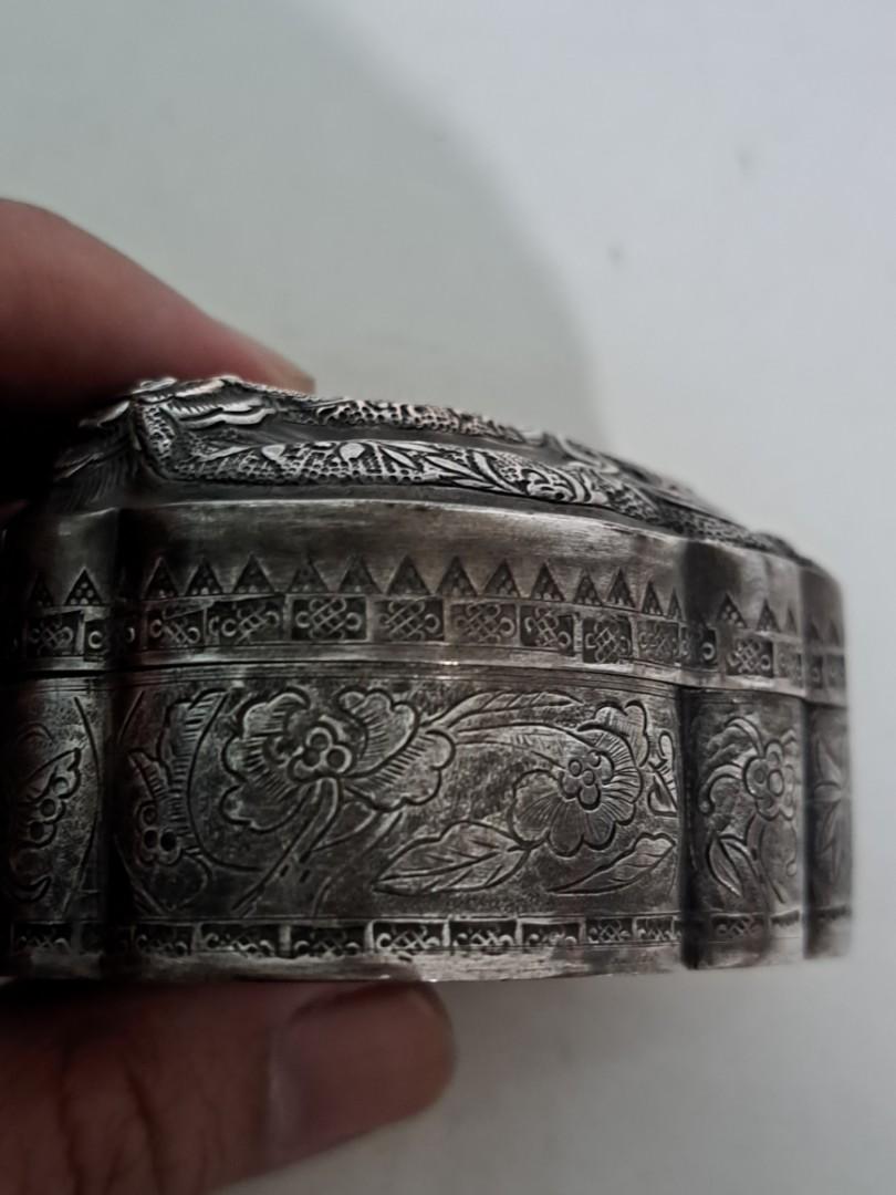 Antique Chinese Peranakan Silver Sireh Box, Hobbies & Toys, Memorabilia ...