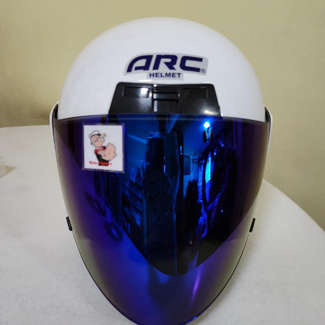 ARC ASTRO HELMET GLOSS WHITE COLOR, Motorcycles, Motorcycle Accessories ...