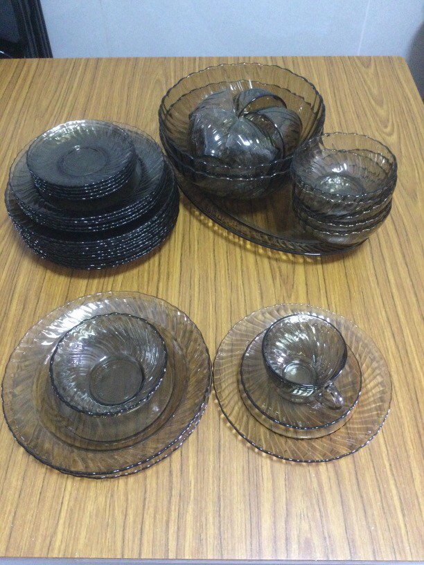 arcoroc france dinnerware full set 39 pieces, Furniture & Home Living ...