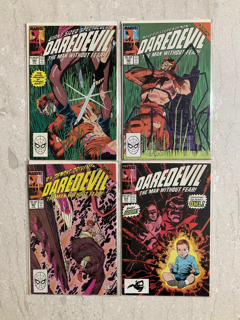 Assorted Marvel Daredevil Vintage Comics, Hobbies & Toys, Books ...