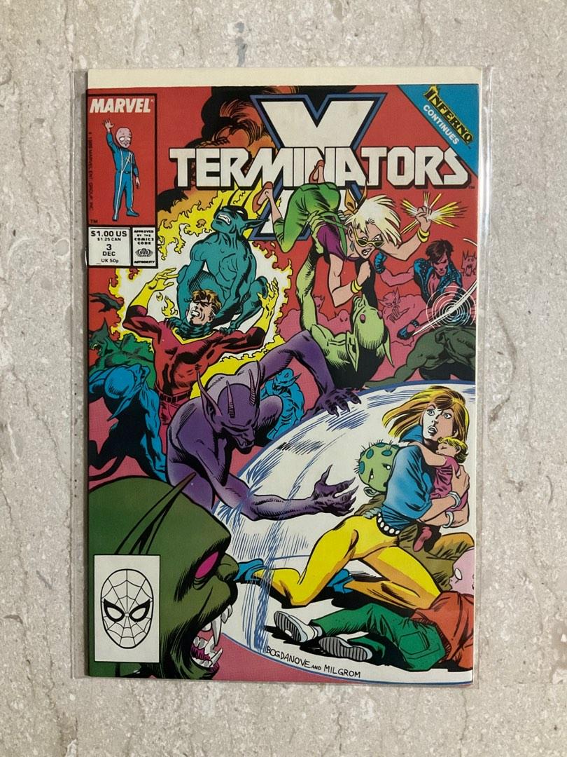 Assorted Marvel X Terminators Vintage Comics Hobbies Toys Books