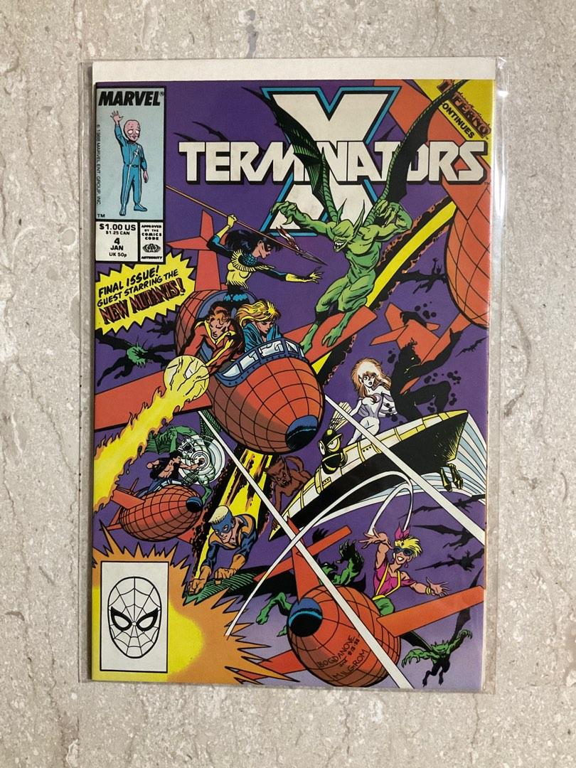 Assorted Marvel X Terminators Vintage Comics Hobbies Toys Books
