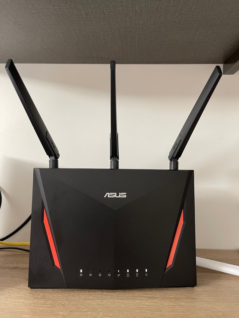 ASUS RT-AC86U Wireless Router, 電腦＆科技, 電腦周邊及配件, Wifi及上網相關產品 - Carousell