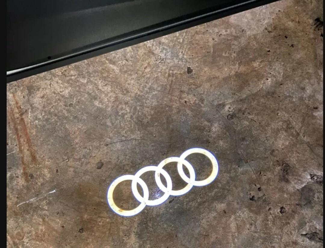Audi original LED entry light 4 rings logo, Car Accessories ...