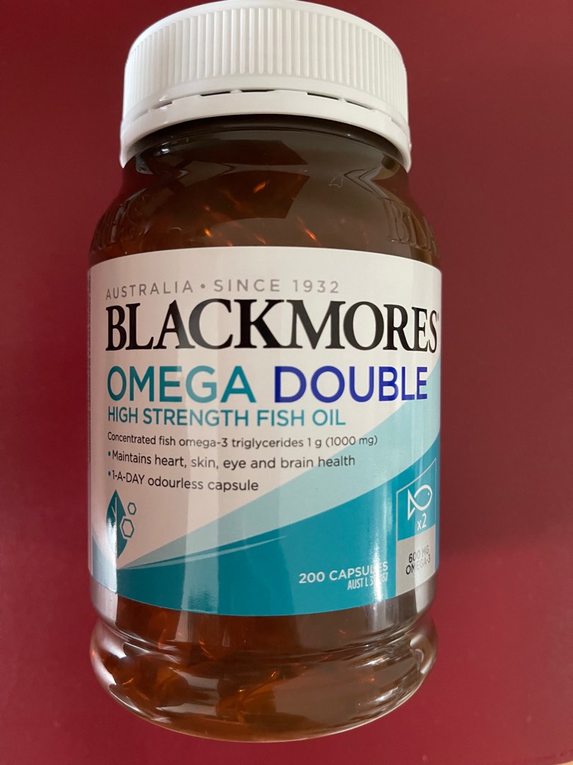 [AUTHENTIC] Blackmores Omega Double High Strength Fish Oil 200 Capsules ...