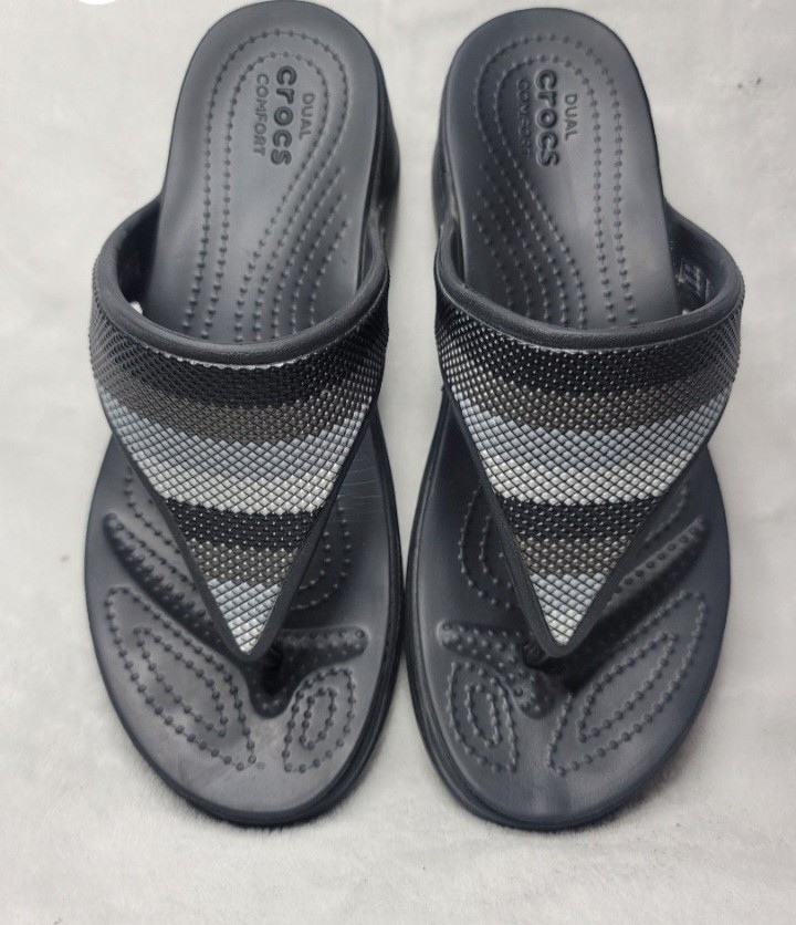 Authentic crocs slipper / wedge / flip, Men's Fashion, Footwear ...