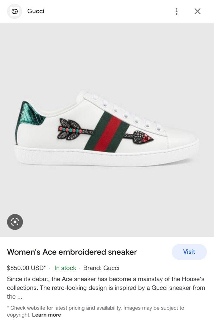 Authentic Gucci Shoes, Women's Fashion, Footwear, Sneakers on Carousell