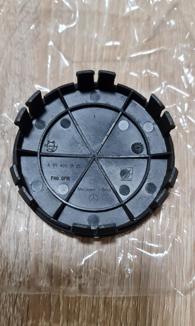 Authentic Original Mercedes Rim Hub Cap Cover (Silver Chrome-Black ...