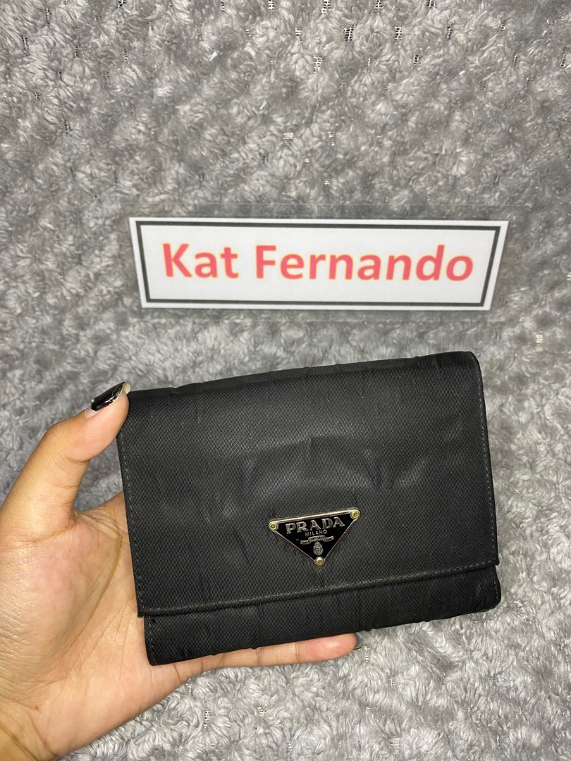 Authentic Prada Nylon wallet, Luxury, Bags & Wallets on Carousell