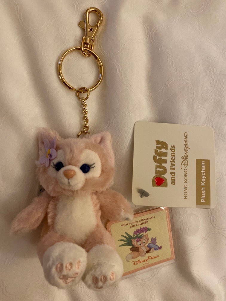 Authentic Sitting LinaBell Plush Keychain from Hong Kong Disneyland ...