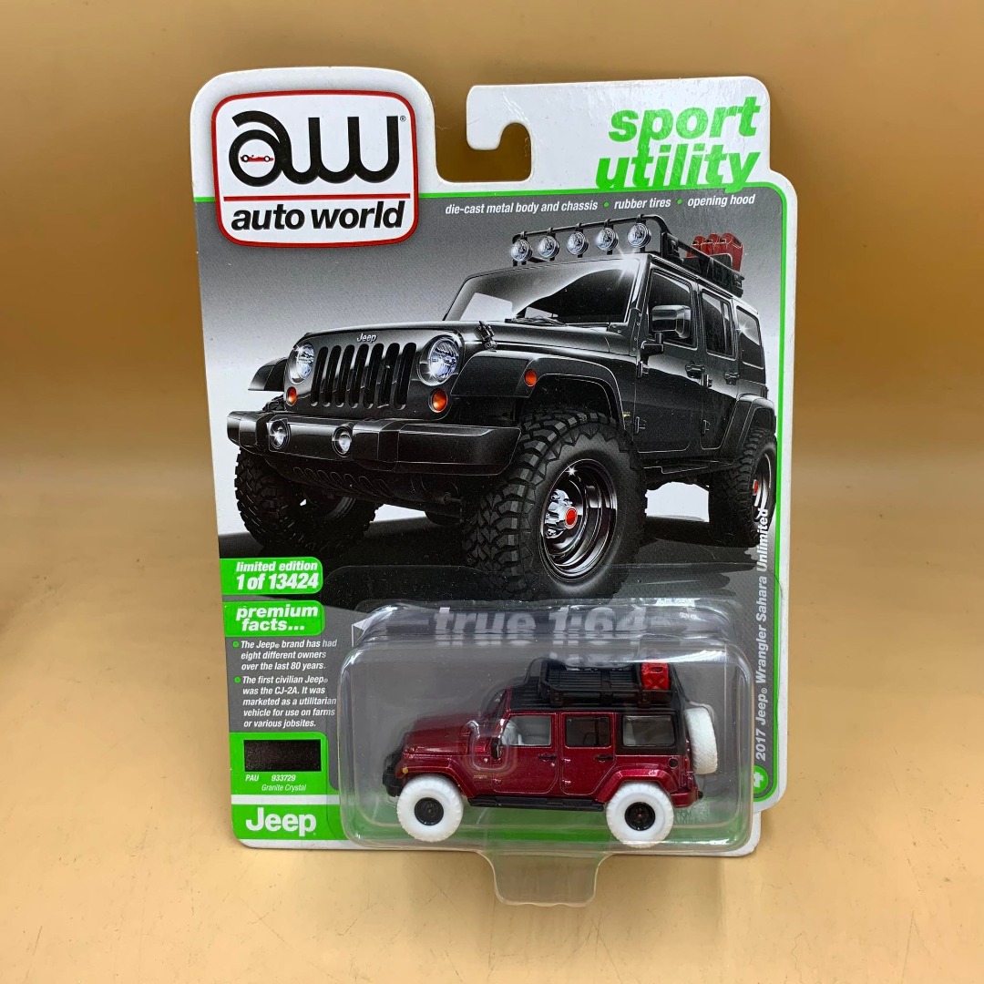 Auto World (CHASE Version) 1/64 Scale 2017 Wrangler Sahara Unlimited w ...