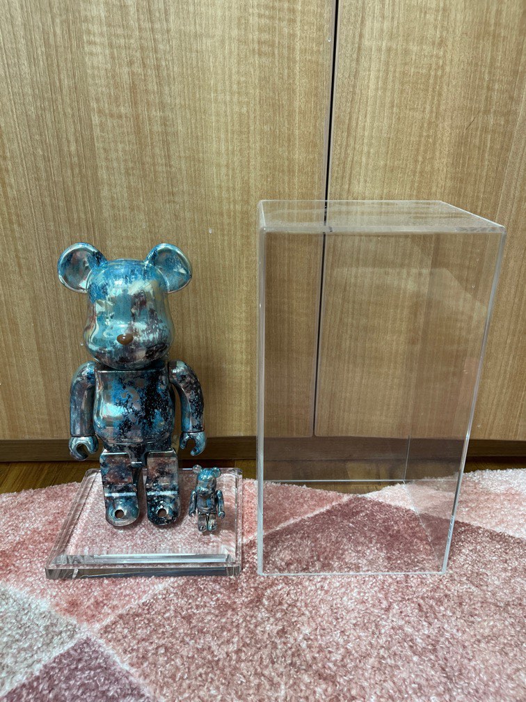 Bearbrick clear display, Hobbies & Toys, Toys & Games on Carousell