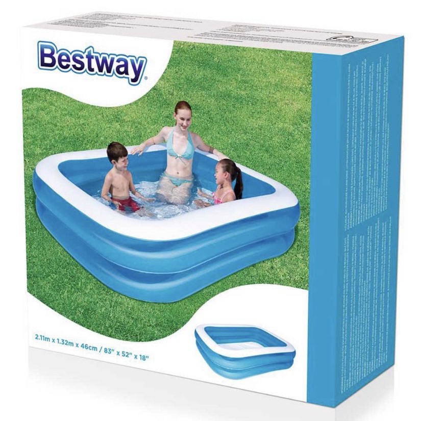 Bestway Family Rectangular Inflatable Pool, Babies & Kids, Infant ...