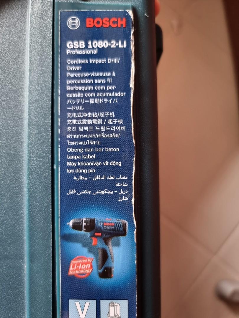Bosch GSB 1080-2-Li professional cordless drill screwdriver with ...