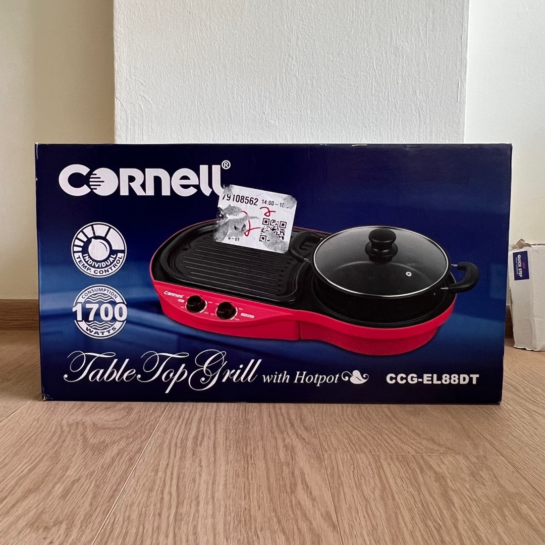 Brand New Cornell Table Top Grill with Hotpot, Furniture & Home Living ...