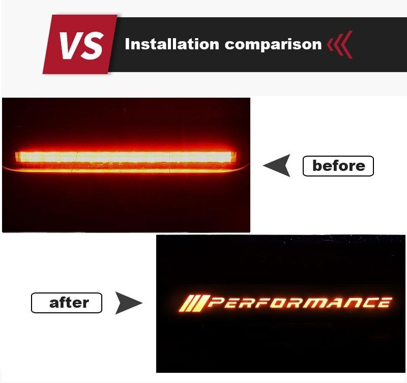 Car Acrylic Sticker 3rd Brake Light BMW M Performance for BMW 3, 5, 6 ...