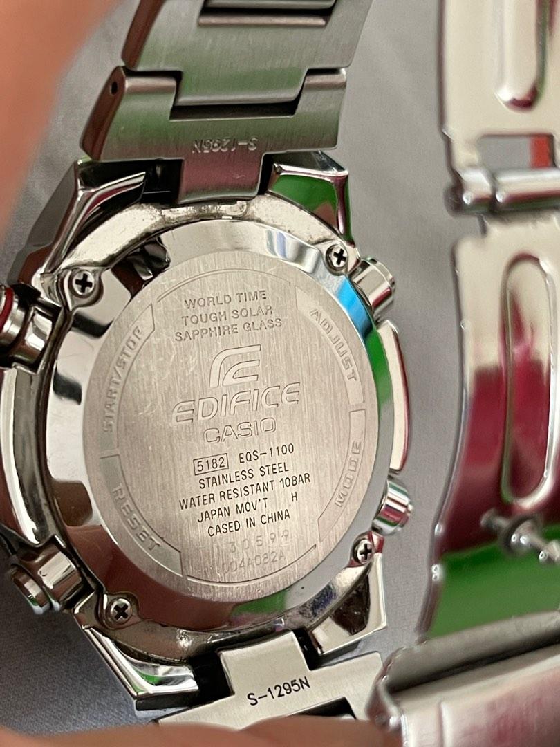 Casio Edifice Tough Solar EQS-1100 (5182), Men's Fashion, Watches ...
