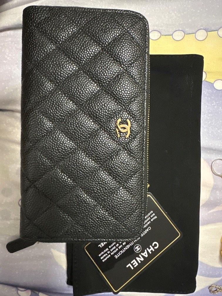 Chanel long zipper wallet, Luxury, Bags & Wallets on Carousell