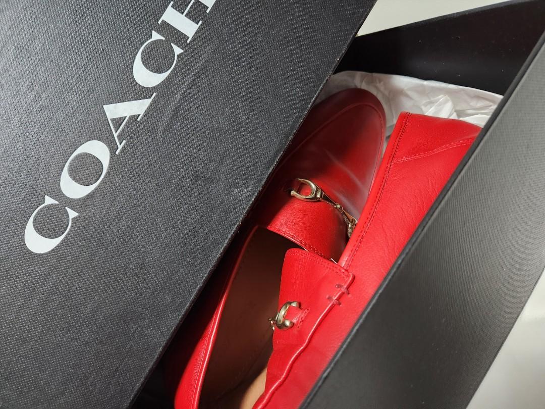 Coach Haley Leather Loafer, Women's Fashion, Footwear, Loafers on Carousell