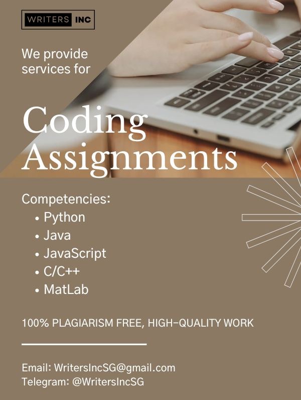 Coding Assignments And Projects Languages Include Python Java