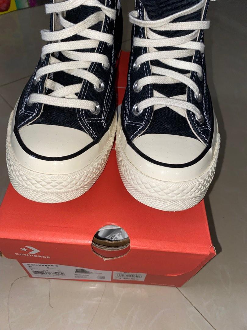 Converse Chuck 70 High Cut Classic Black, Women's Fashion, Footwear ...