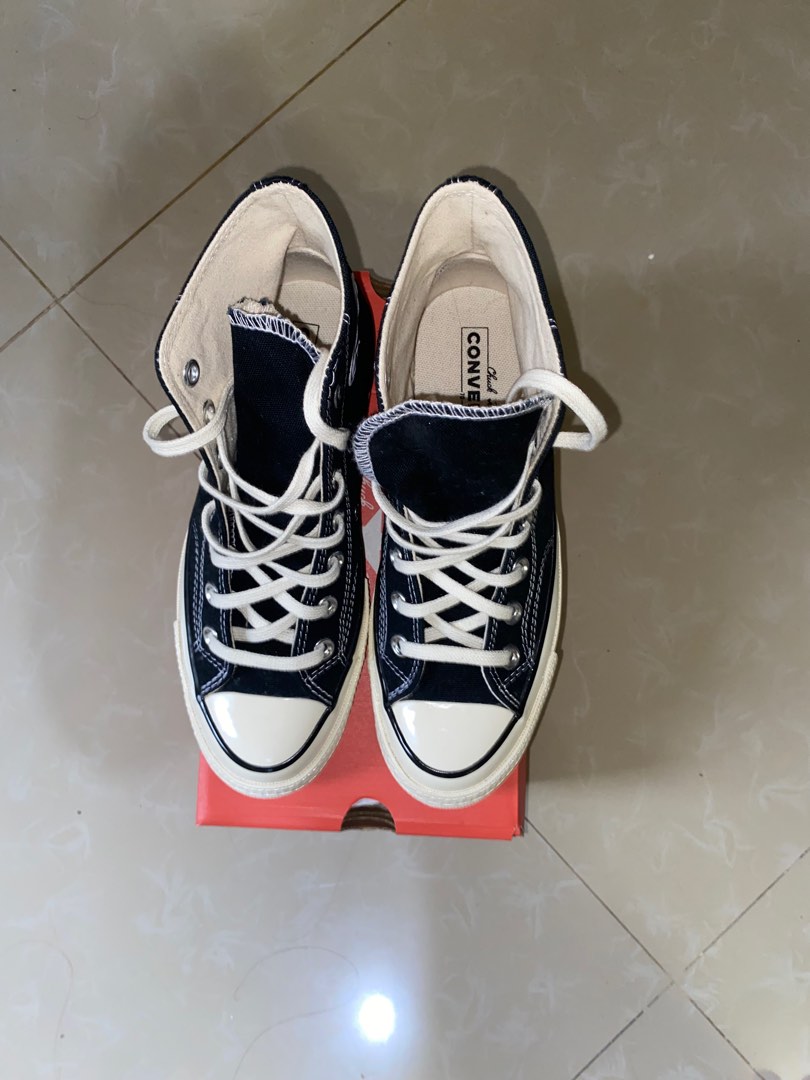 Converse Chuck 70 High Cut Classic Black, Women's Fashion, Footwear ...