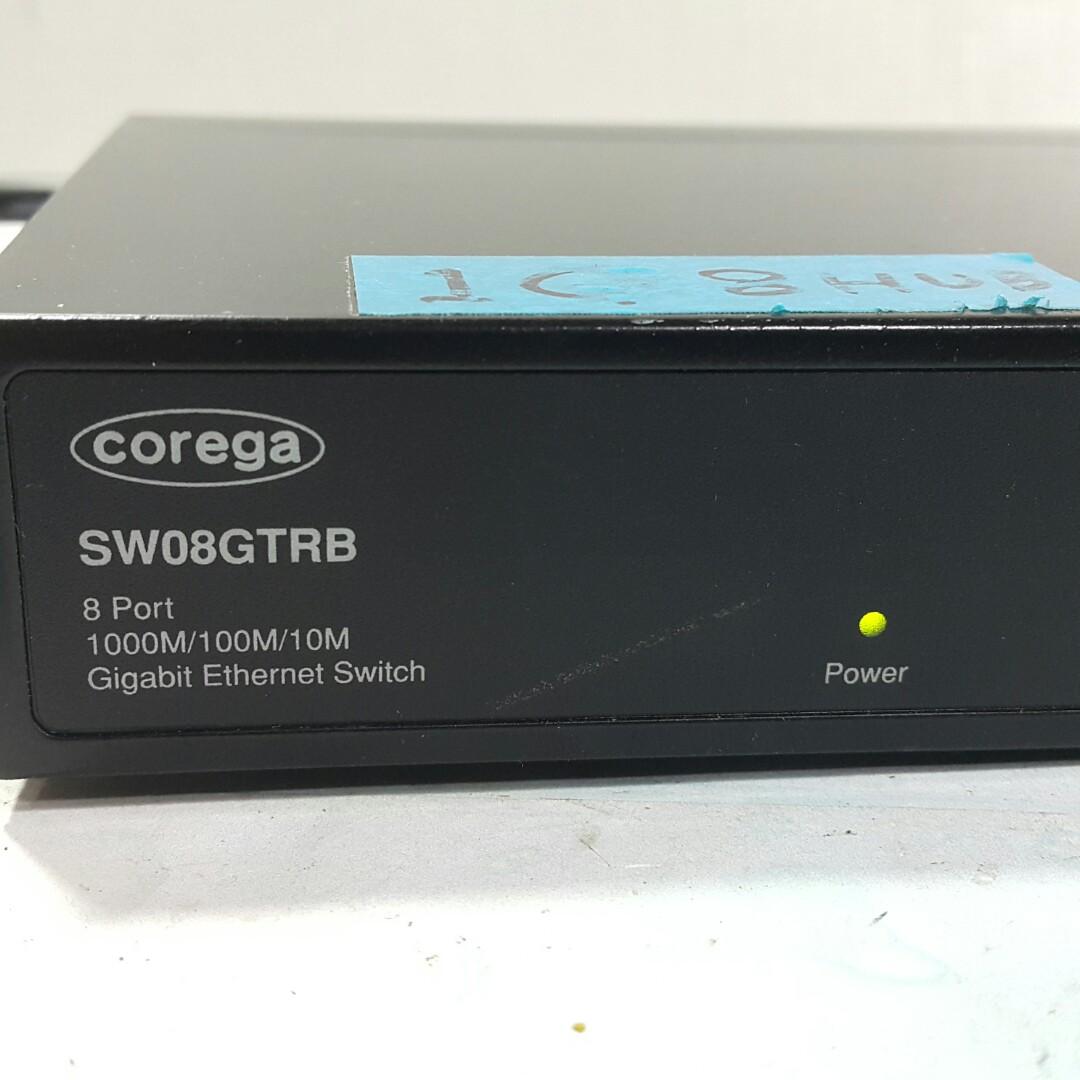 Corega 8 port gigabit ethernet switch, Computers & Tech, Parts ...