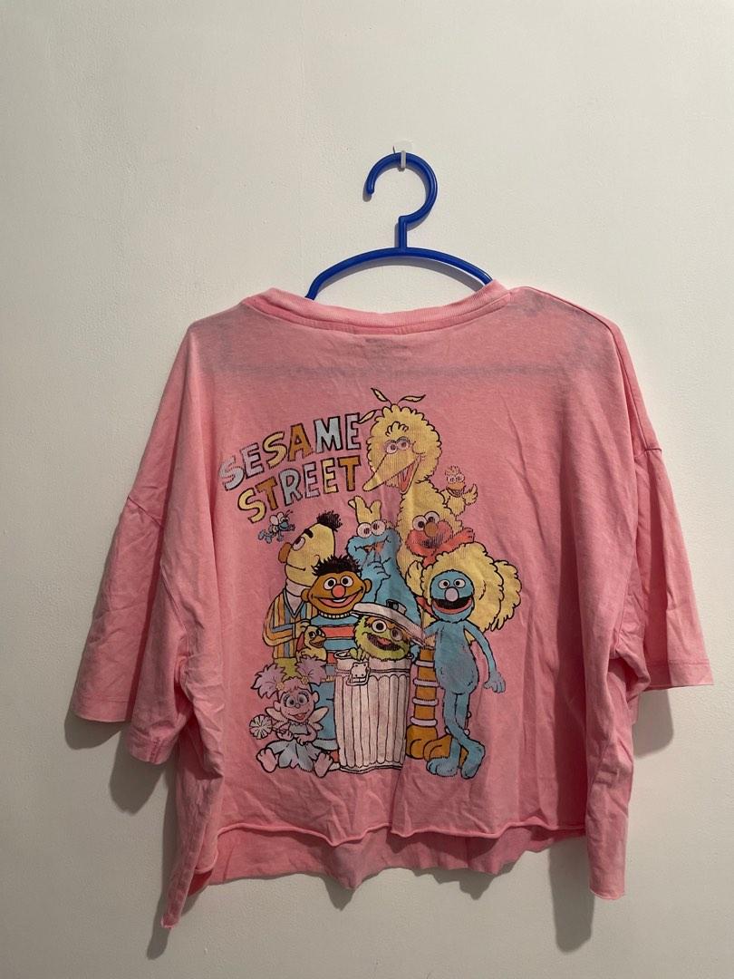 Cotton On Sesame Street Edition Oversized Cropped Top, Women's Fashion ...
