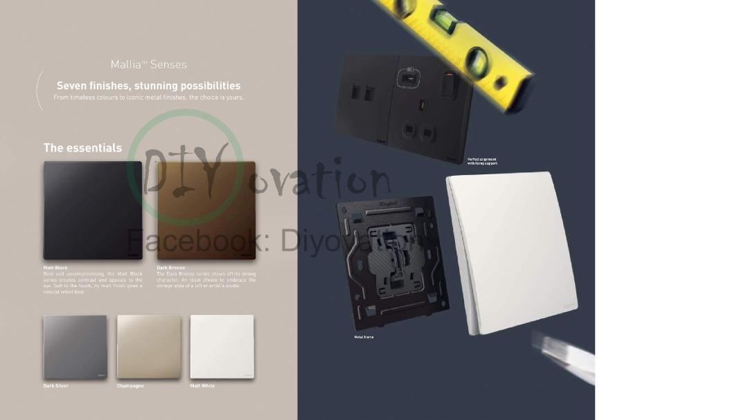 [Designer Colour Switches] Legrand Mallia Senses switch and socket ...