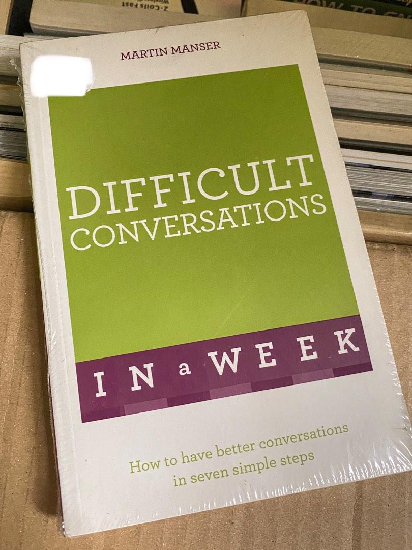 Difficult Conversation in A Week - Self Help Book, Hobbies & Toys ...