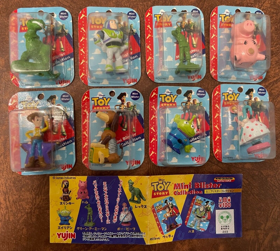 Disney Toy Story Mini Figure Set (7) By Yujin 1st Film Characters Rare ...