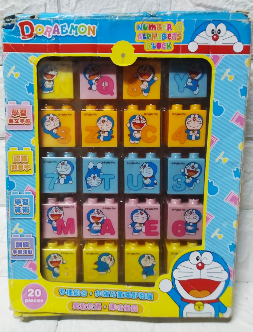 DORAEMON NUMBER AMD ALPHABET BLOCKS, Hobbies & Toys, Toys & Games on ...