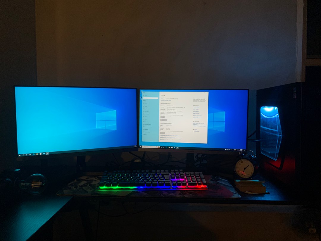 Dual Monitor Desktop Computer, Computers & Tech, Desktops on Carousell