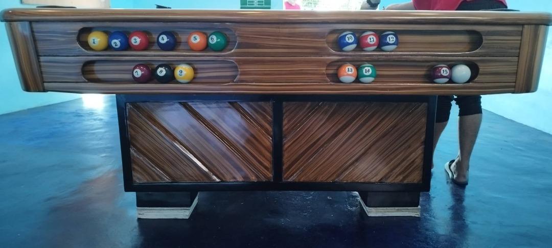 DUCCO FULLY REFURBISHED STANDARD BILLIARD TABLE WITH COMPLETE BRAND NEW ...