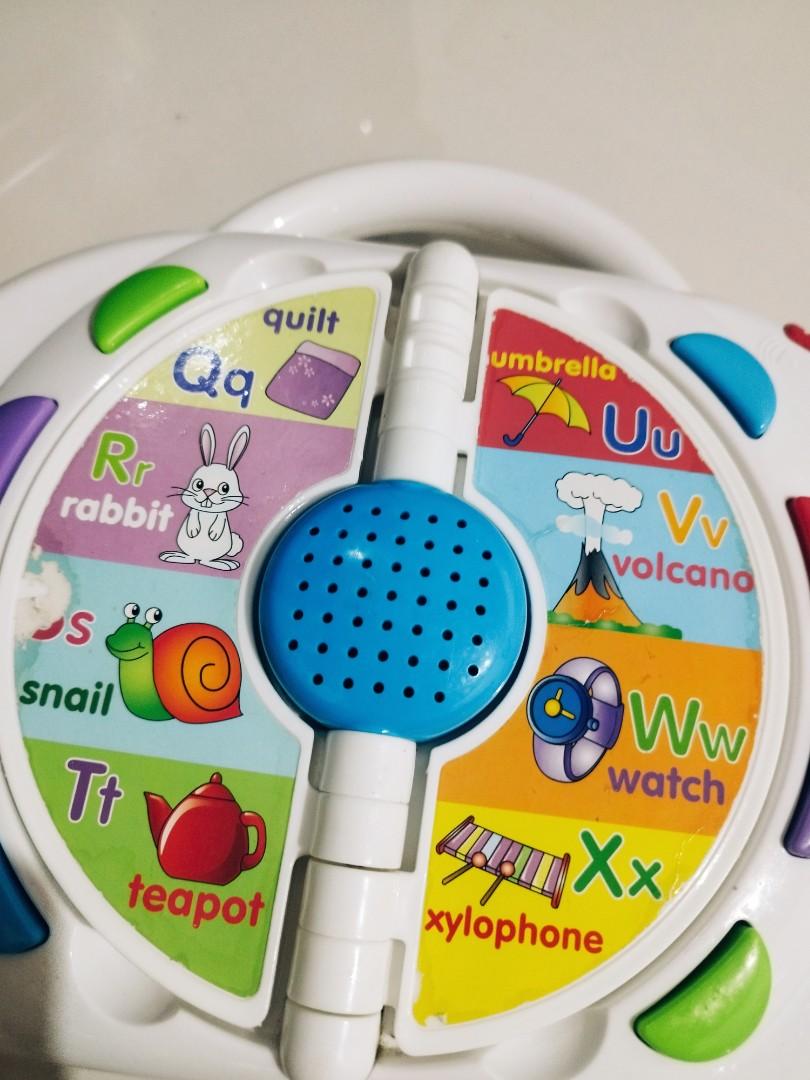 Educational Alphabet Words Flip Book Electronic Toddler Toy like Vtech ...