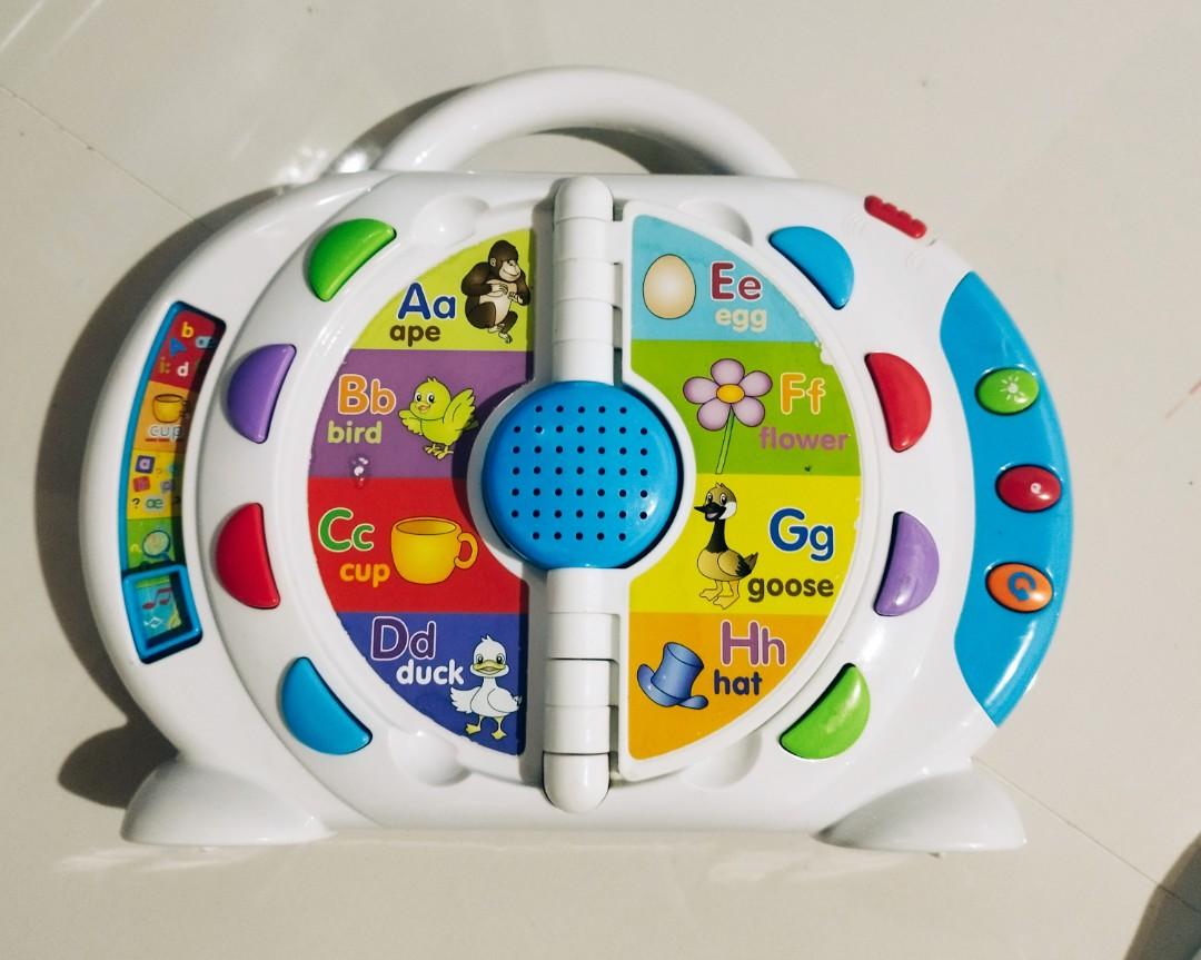 Educational Alphabet Words Flip Book Electronic Toddler Toy like Vtech ...