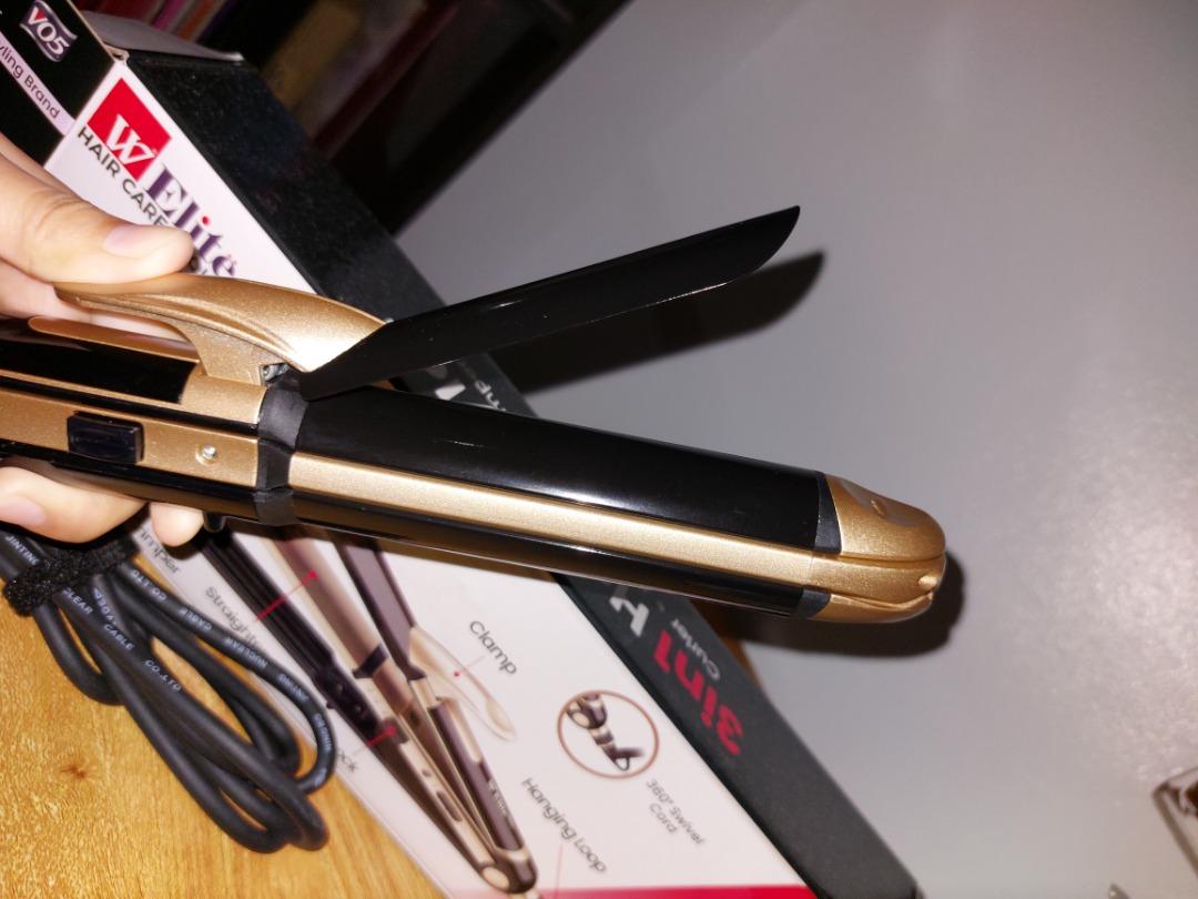 NEW Elite 3in1 Hair Straightener Curler Crimper, Beauty & Personal Care ...