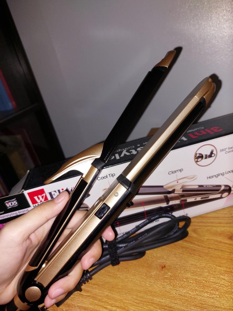 NEW Elite 3in1 Hair Straightener Curler Crimper, Beauty & Personal Care ...