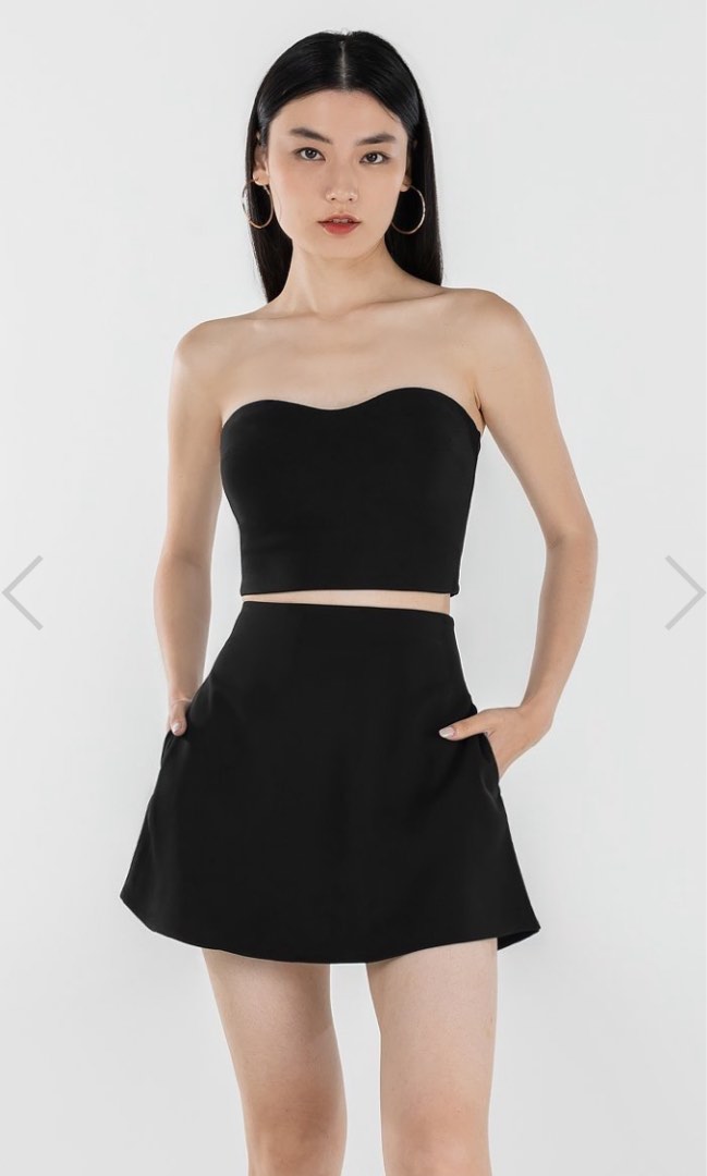 ELLA SWEETHEART PADDED TUBE TOP IN WHITE, BLACK AND MIDNIGHT BLUE ...