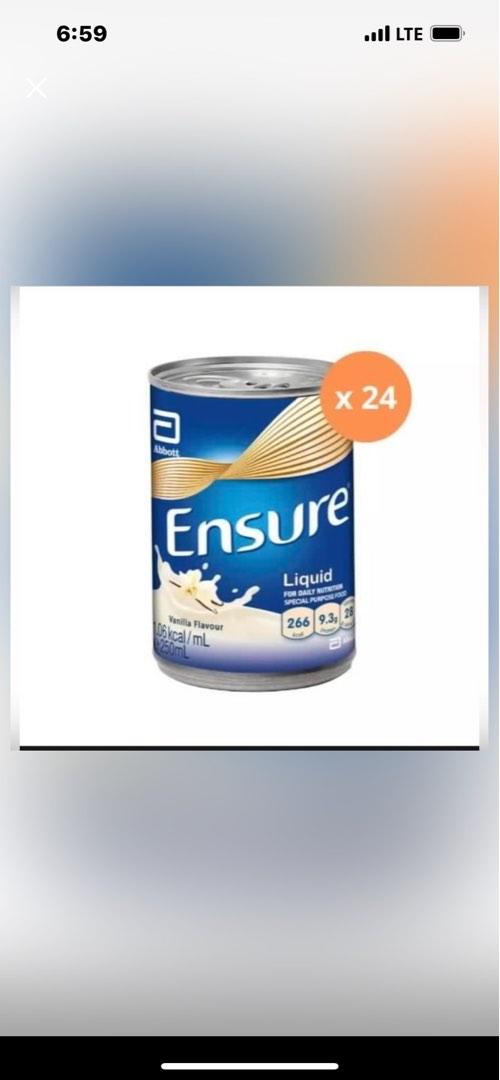 Ensure Can Milk, Health & Nutrition, Health Supplements, Health Food ...