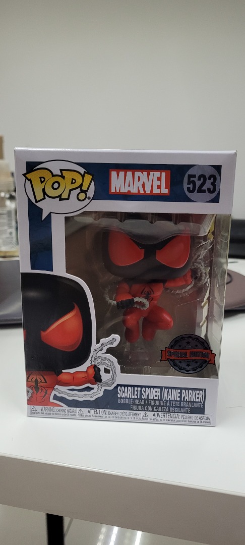 Funko Pop! Marvel #523 - Scarlet Spider (Kaine Parker), Hobbies & Toys ...