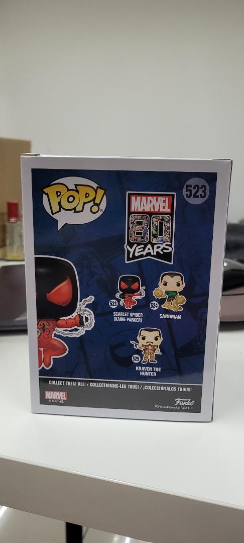 Funko Pop! Marvel #523 - Scarlet Spider (Kaine Parker), Hobbies & Toys ...