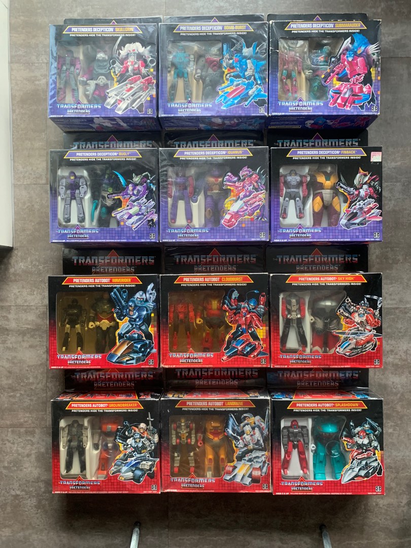 G1 Hasbro Transformer Pretenders Complete of 12, Hobbies & Toys ...