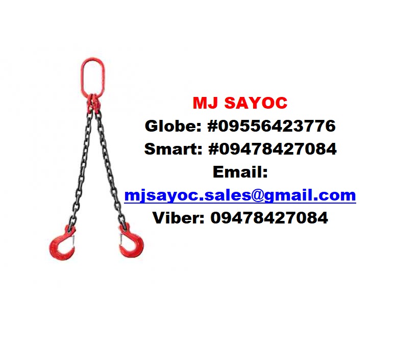 G80 TWO LEG CHAIN LIFTING SLING, 3 FEET CHAIN, Commercial & Industrial ...