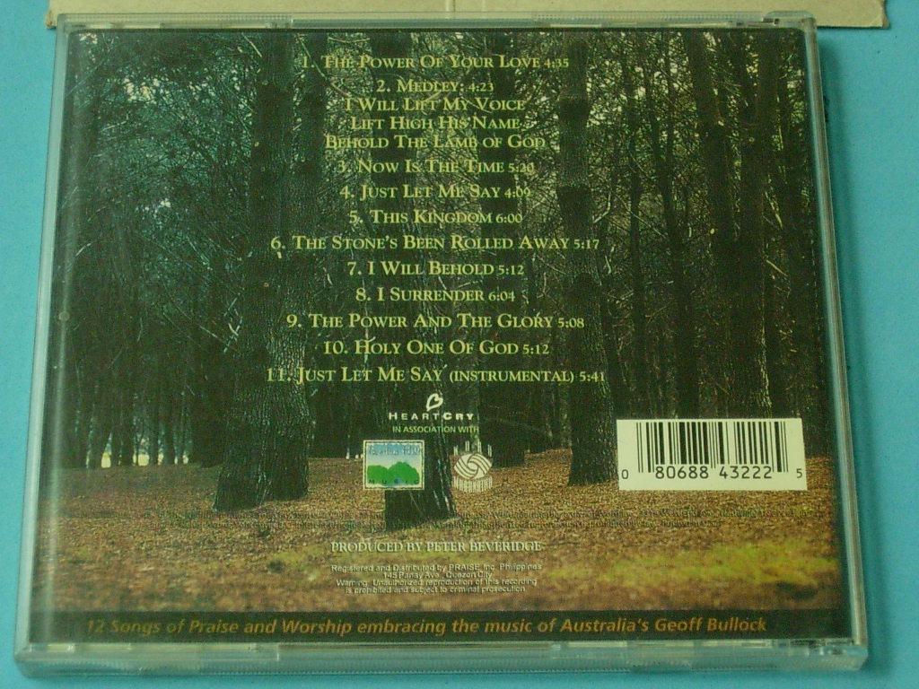 GB CD Geoff Bullock - The Power of You Love (open), Hobbies & Toys ...
