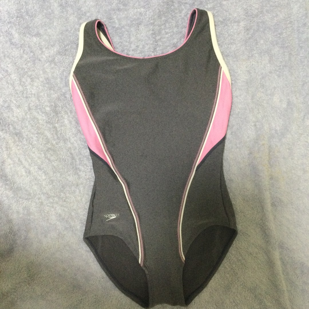 Grey Speedo Swimsuit, Women's Fashion, Swimwear, Bikinis & Swimsuits on ...